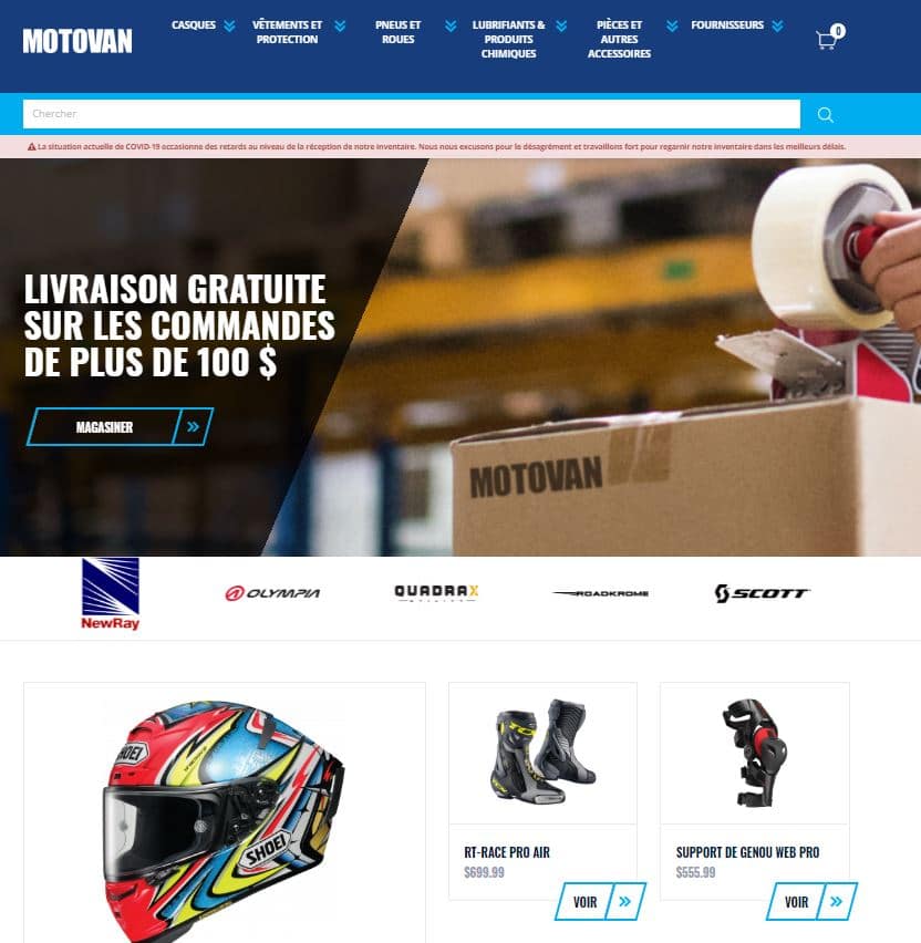 Motovan.com vend maintenant en ligne! - Chicks and Machines