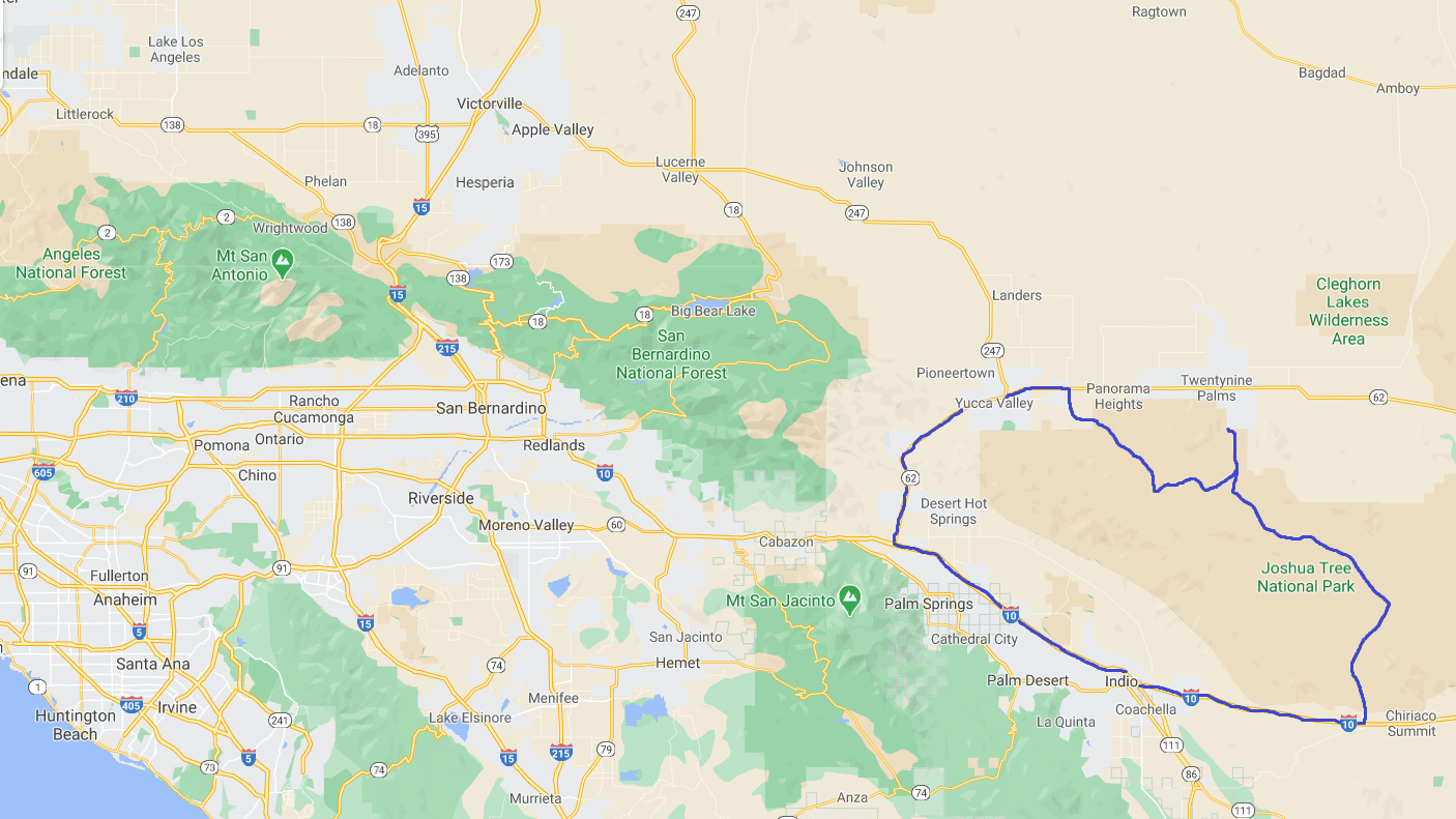 Motorcycle Ride in Joshua Tree National Park, California